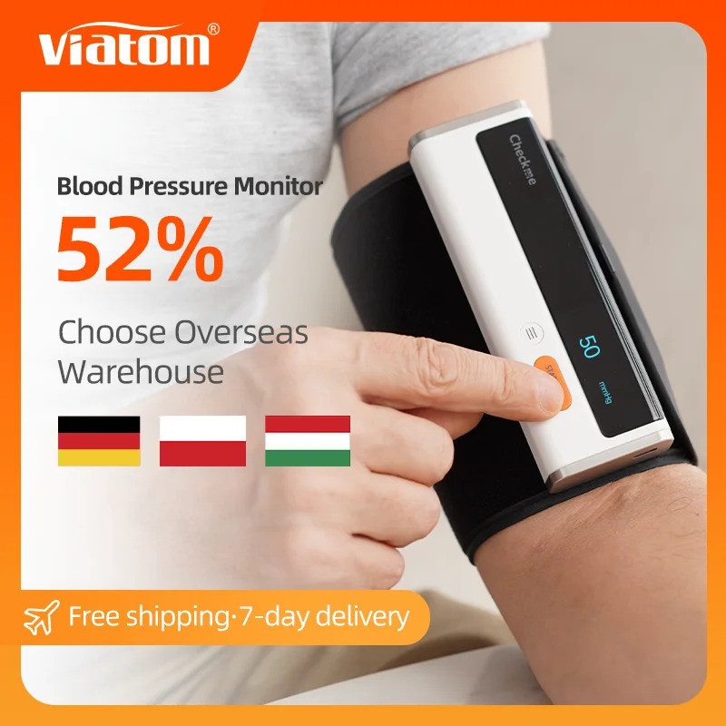 Checkme BP2 Upper Arm Blood Pressure Monitor with ECG Wireless Blood ...