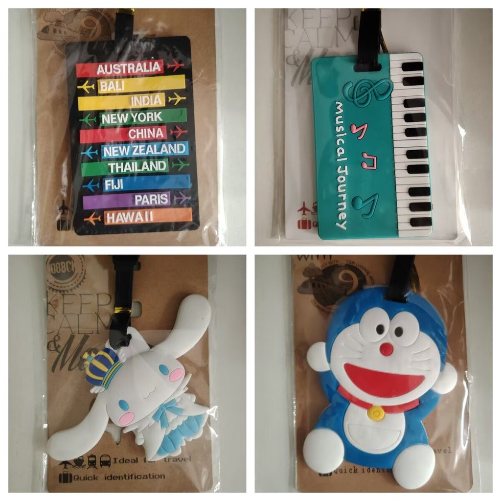 46AN Boarding Pass Luggage Signboard Pudding Dog Doraemon Piano Symbol ...