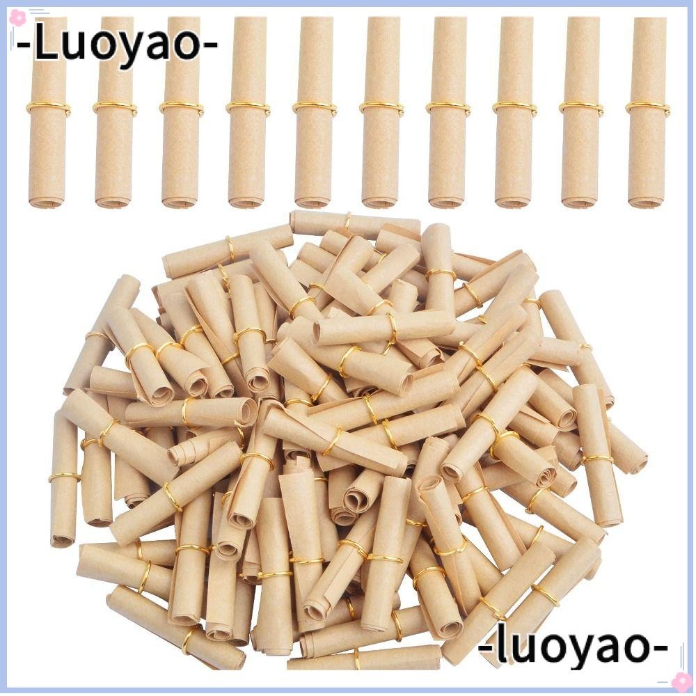 LUOYAO 100pcs Mini Scrolls, Mini Vintage Vintage Scrolls, Lucky Scroll ...
