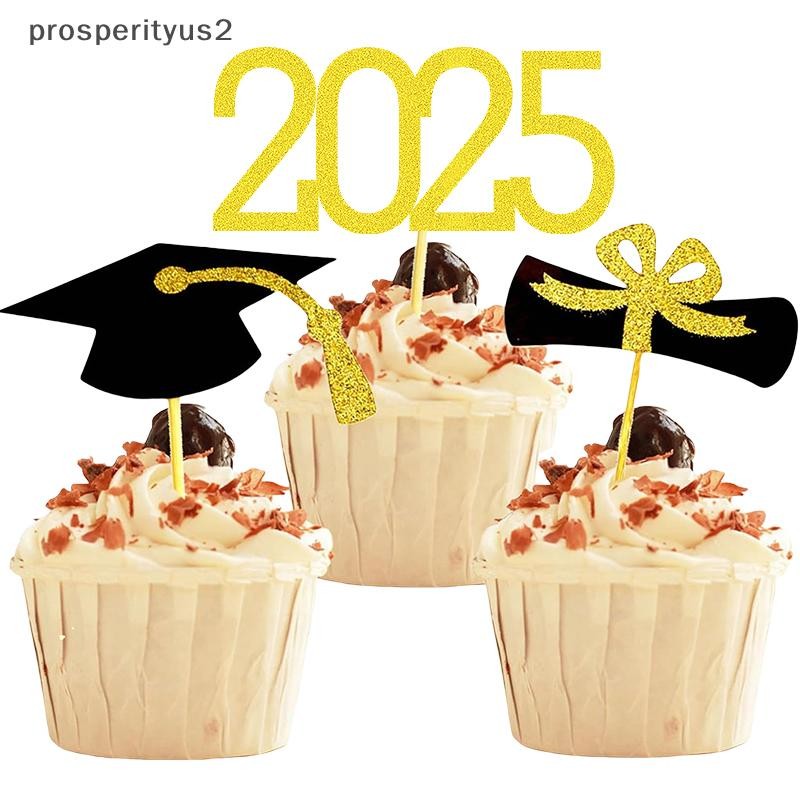 [psp] 2025 Graduation Cupcake Toppers, 24PCS Food/Appetizer Picks For ...