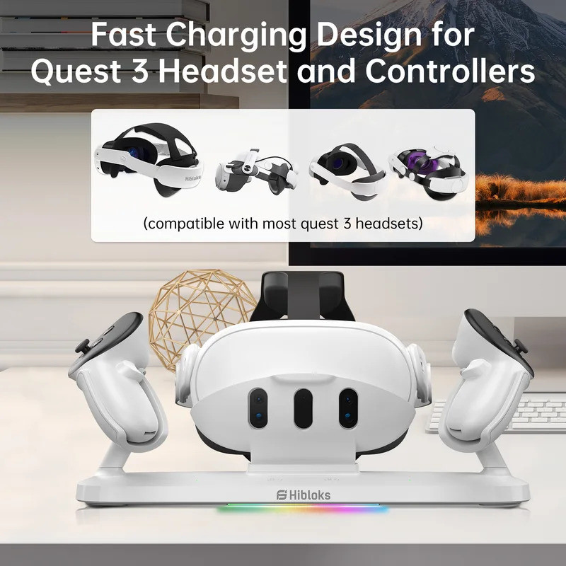 Hibloks New Fast Charging Dock for Mate Quest 3 VR Display Stand For ...
