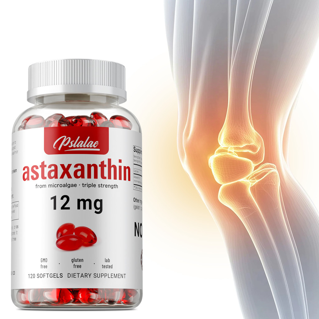 Natural Astaxanthin Softgel Capsules, from Haematococcus Pluvialis ...