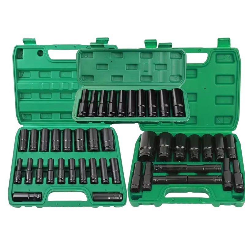 Long Impact Socket Set 10PCS/15PCS/20PCS 1/2Inch Deep Long Box Socket ...