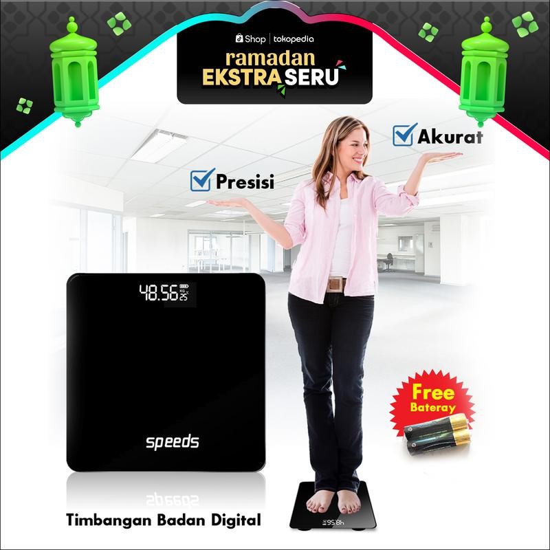 Digital Weighing Scale 180 Kg Glass Weight Mini Max Original SPEEDS040 ...