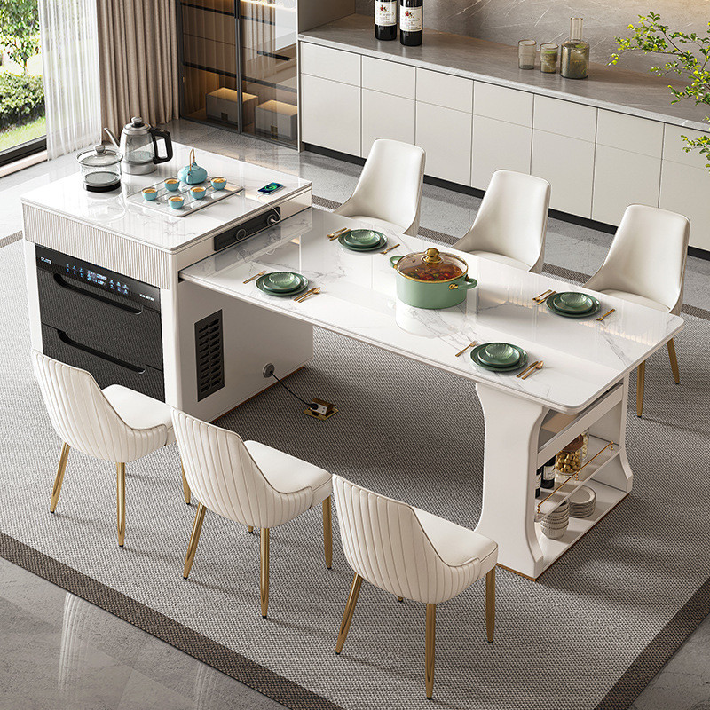 {SG Sales}Dining Tables and Chairs Set Solid Wood Kitchen Island Dining ...