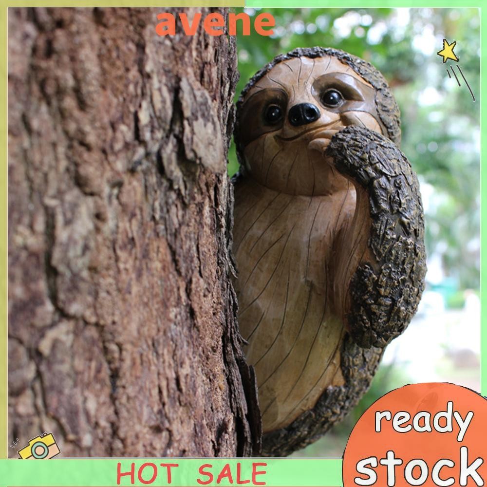 Sloth Tree Hugger Adorable Tree Sculpture Resin Cute Realistic for ...