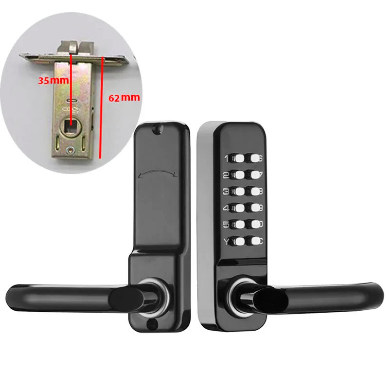 12 buttons 35mm Latch Mechanism Waterproof Push button Mechanical Lock ...