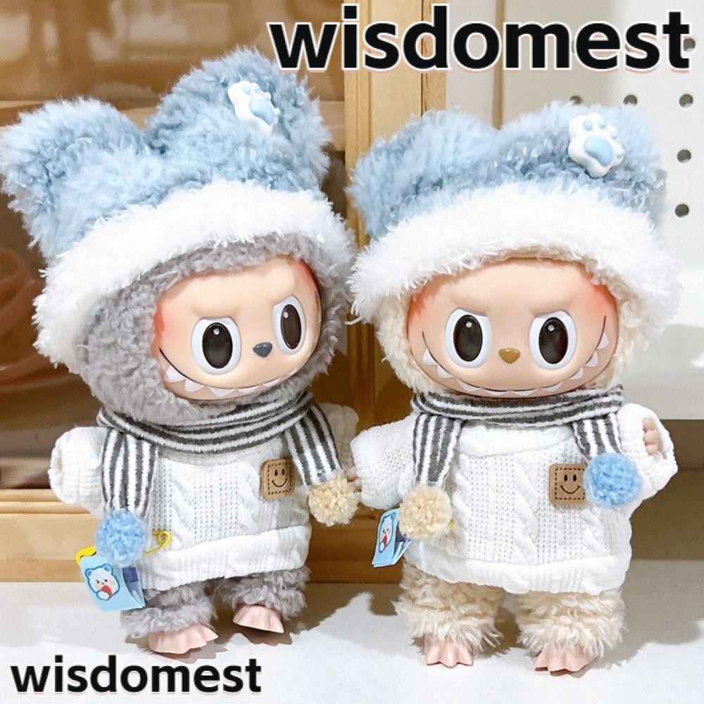 WISDOMEST Labubu Doll Clothes, Replacement Hand-made Labubu Doll Hat ...