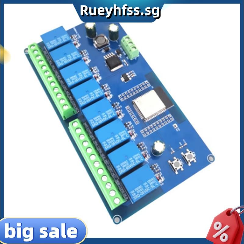 DC 5-30V Power Supply ESP32 WIFI Bluetooth Moduel BLE Eight-Way Relay ESP32-WROOM Secondary ...