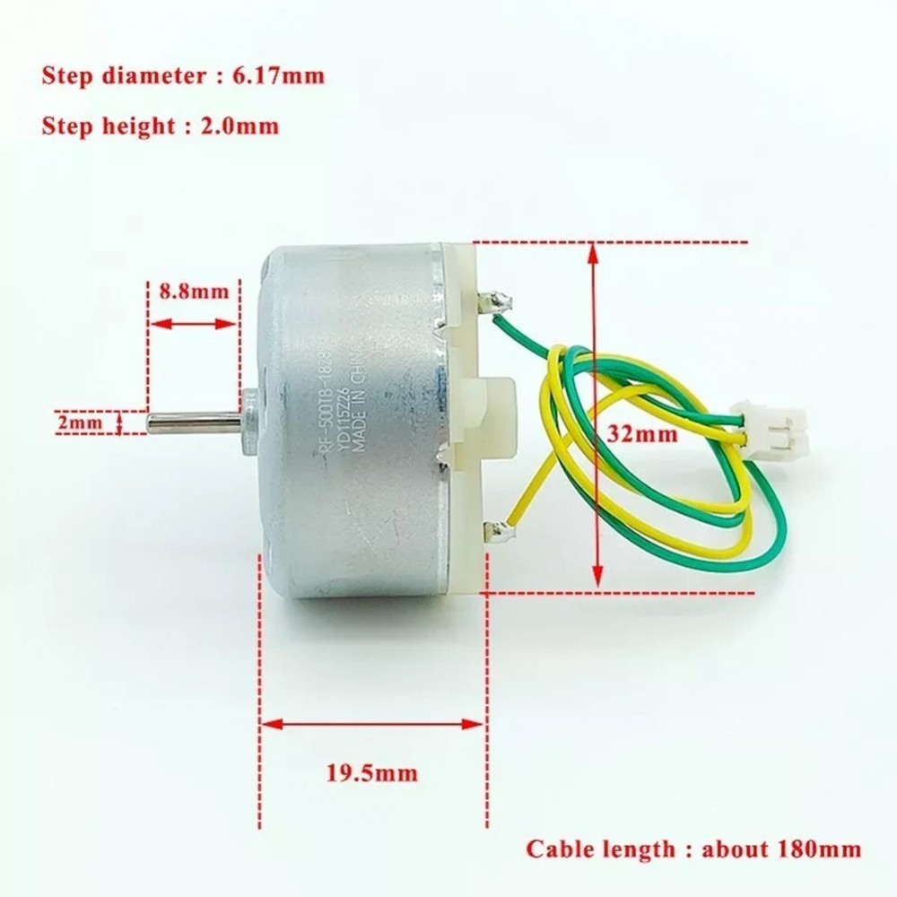 【FARY】Easily Operated RF500TB18280 32mm Diameter Electric Motors ...