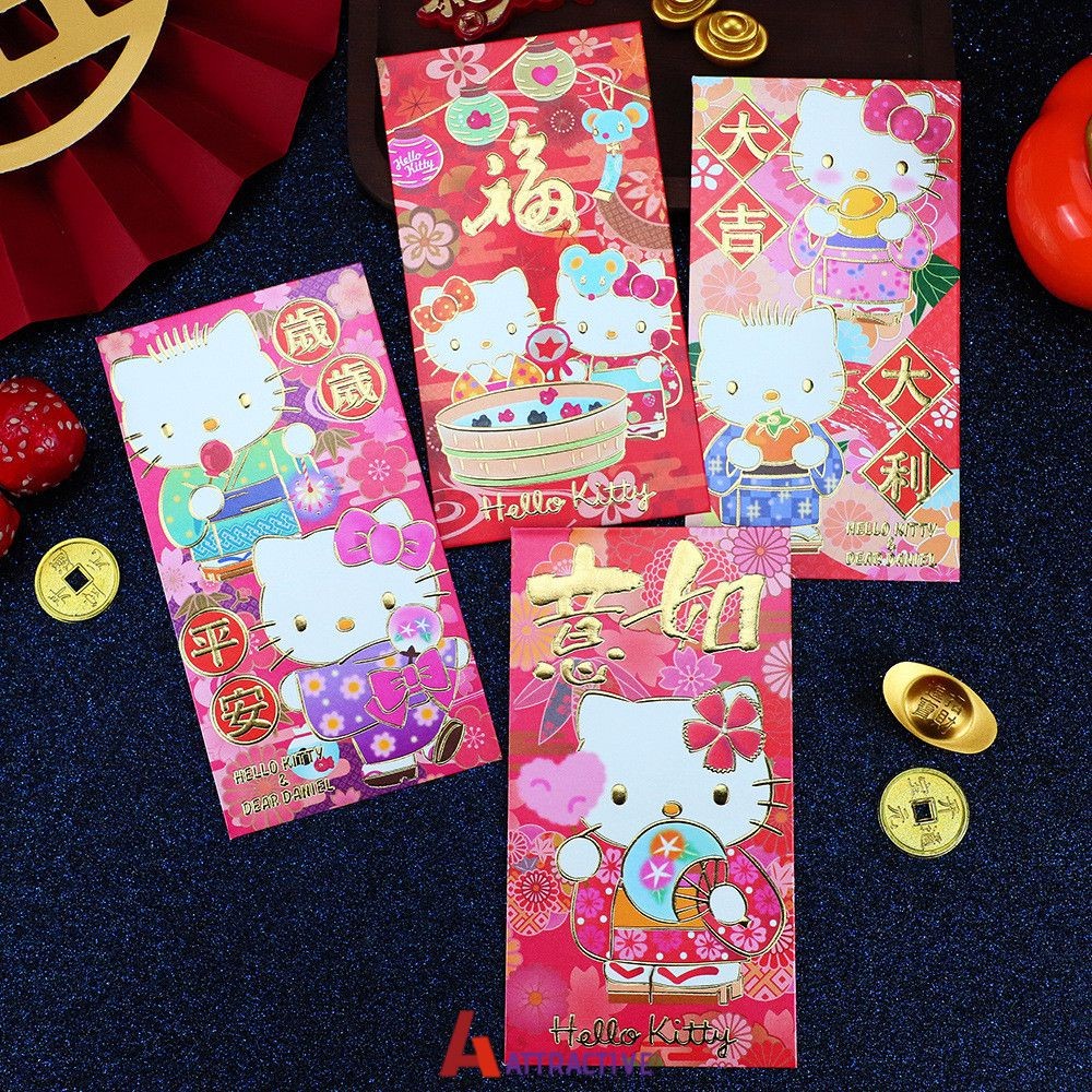 6pcs 2025 Sanrio Spring Festival Red Packet Chinese Snake Year Red ...