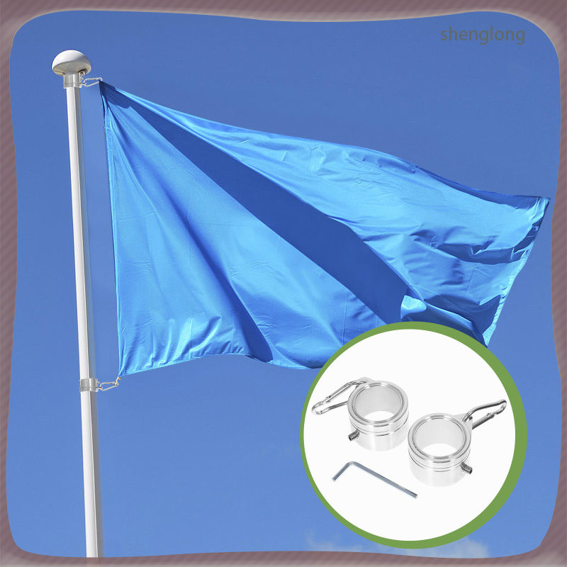 Flag Pole Accessories Clamp on Holder Mounting Flagpole Bracket Holders ...