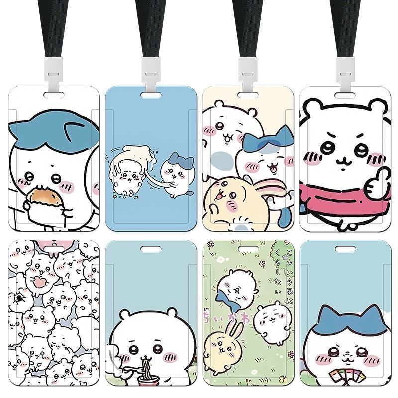 Chiikawa Cartoon Cute Card Holder Student Campus Food Card Bus Card ...