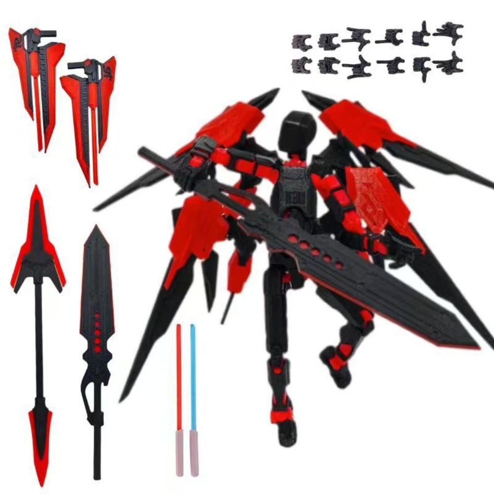 3D Printed Gundam Amazing Exia Mannequin 13 Multi-Articulated Mobile ...