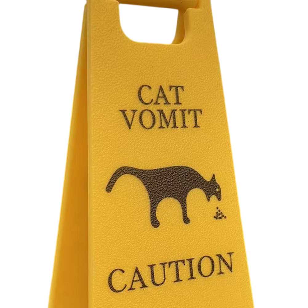 Dog Vomit Sign Funny Creative Caution Sign 3D Printed Caution Sign Cute ...