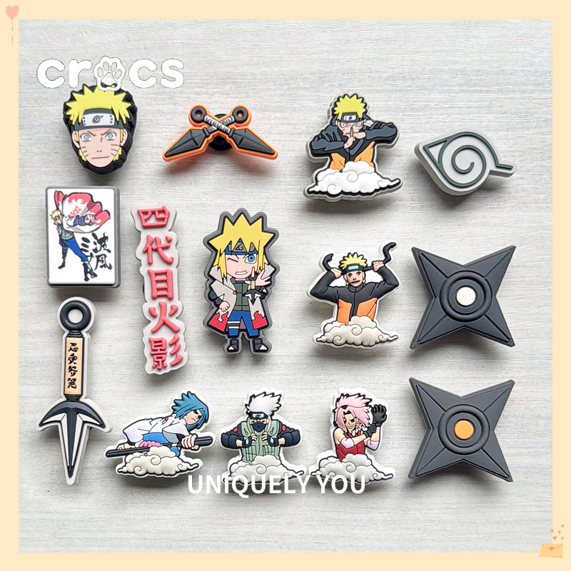 Crocs Jibbitz Naruto Jibbitz cartoon anime shoe buckle charm crocs ...