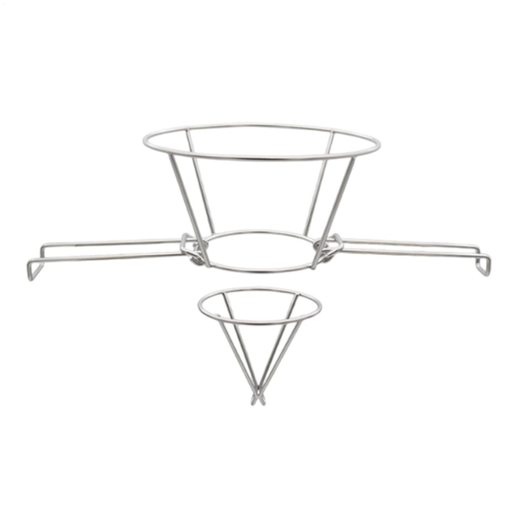 Fryer Oil Filter Stand Deep Fryer Oil Filter Strainer Cone Holder Stand ...