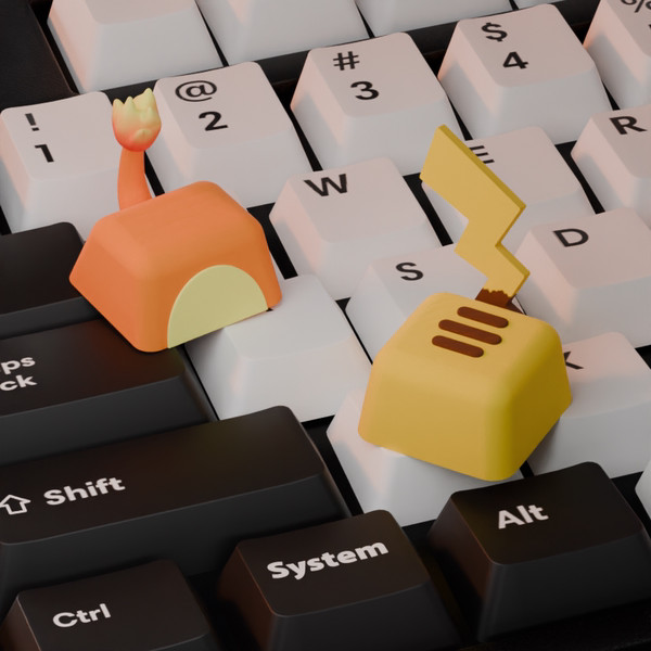 keycaps keycaps custom Pikachu Pokémon Pokémon Esc Keycap Game Two ...