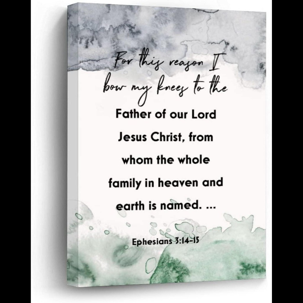 Motivational Canvas Prints Wall Art Bow to Father of Jesus Modern Home ...