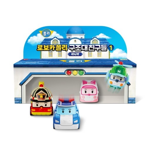 Robocar Poli Mini Car Rescue Team Friends Set | Shopee Singapore
