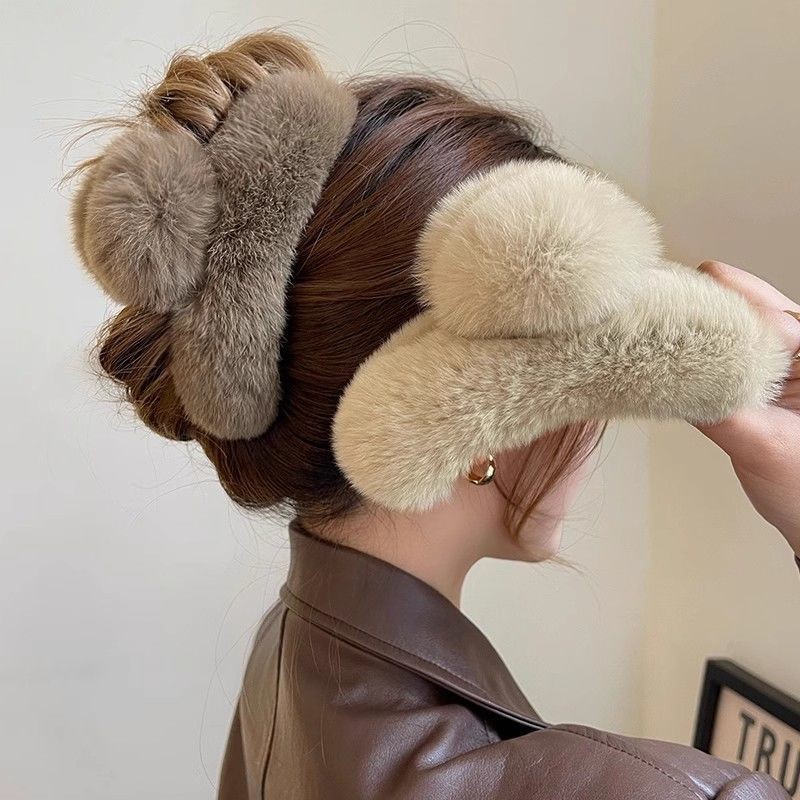 Oversized Simulation Rex Rabbit Hair Coil Hair Temperament Japanese ...