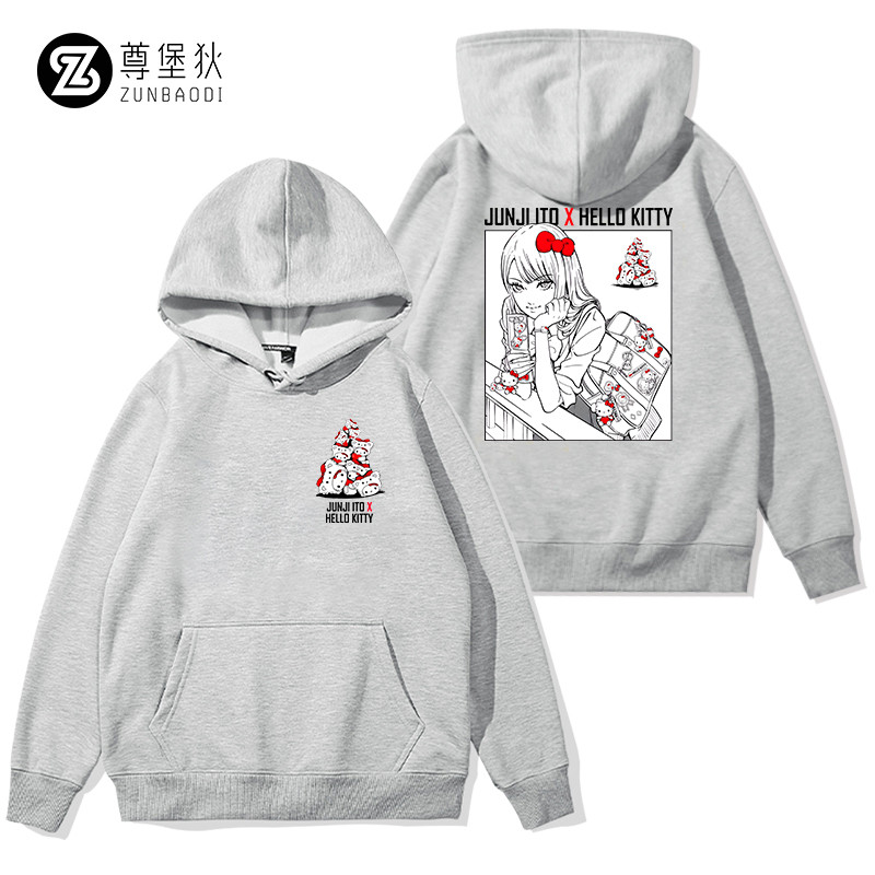 Junji Ito Kawagami Tomie Joint Sanrio hellokitty Hello Kitty Hooded ...