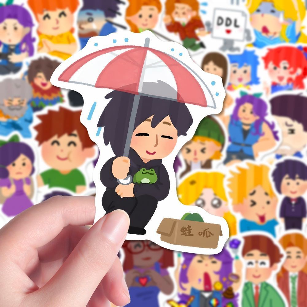 Stardew Valley Irasutoya Style Sticker Sebastian Sam Stickers School ...