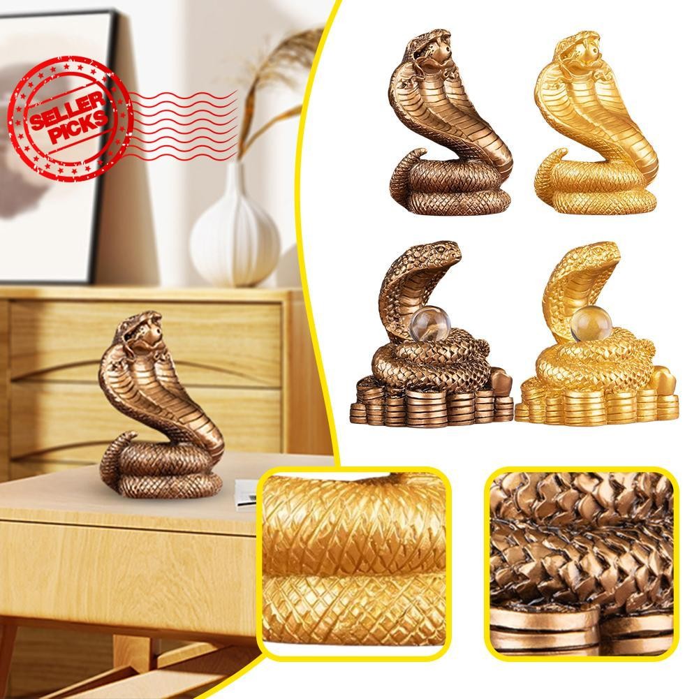 2025 Year Of The Snake Figurine Simulation Snakes Ornaments Feng Shui ...