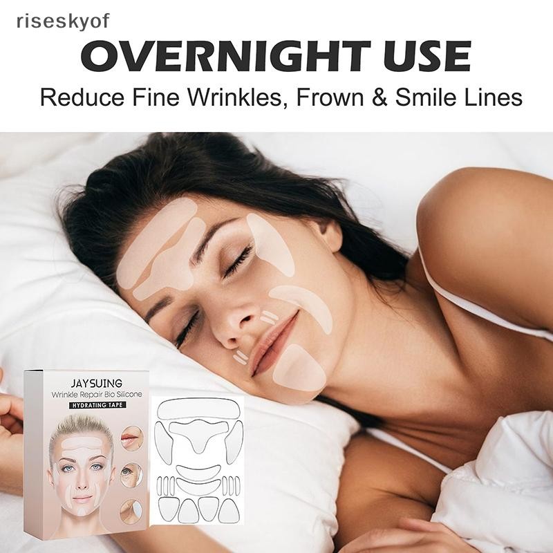 riseskyof Reusable Face Wrinkle Remover Tapes Anti-Wrinkle Face ...