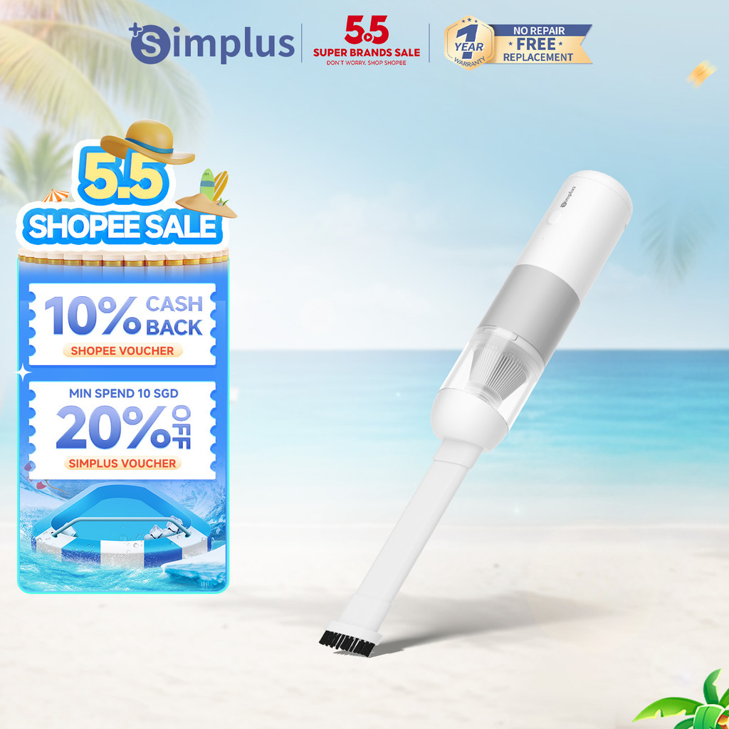 Simplus Handheld Vacuum Cleaner Dual Use for Home and Car Cordless ...
