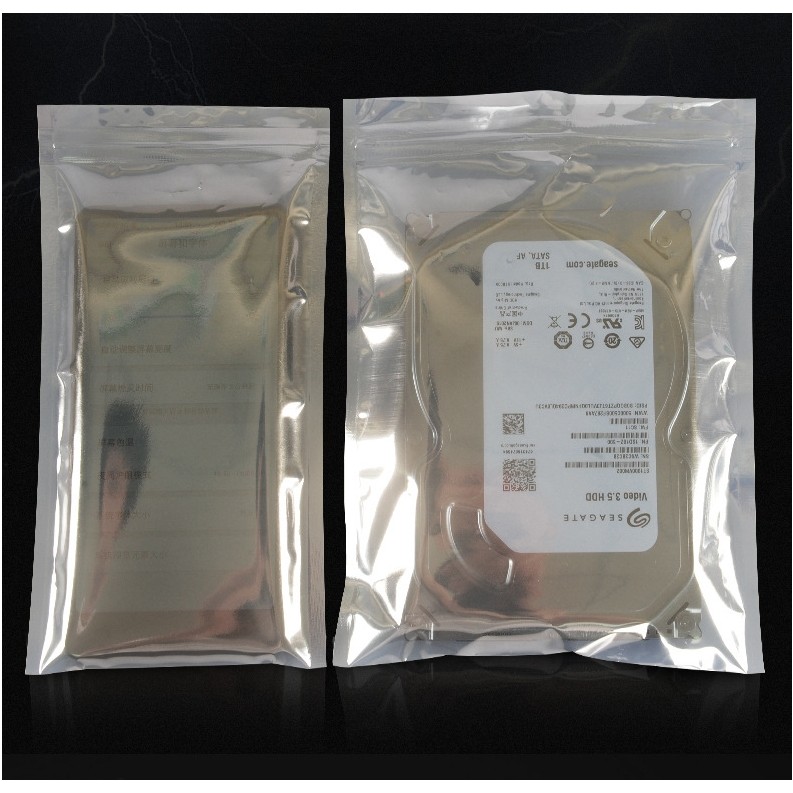 15C//100pcs-Anti-Static Bag Flat Mouth Static Bag Self-Sealing ...