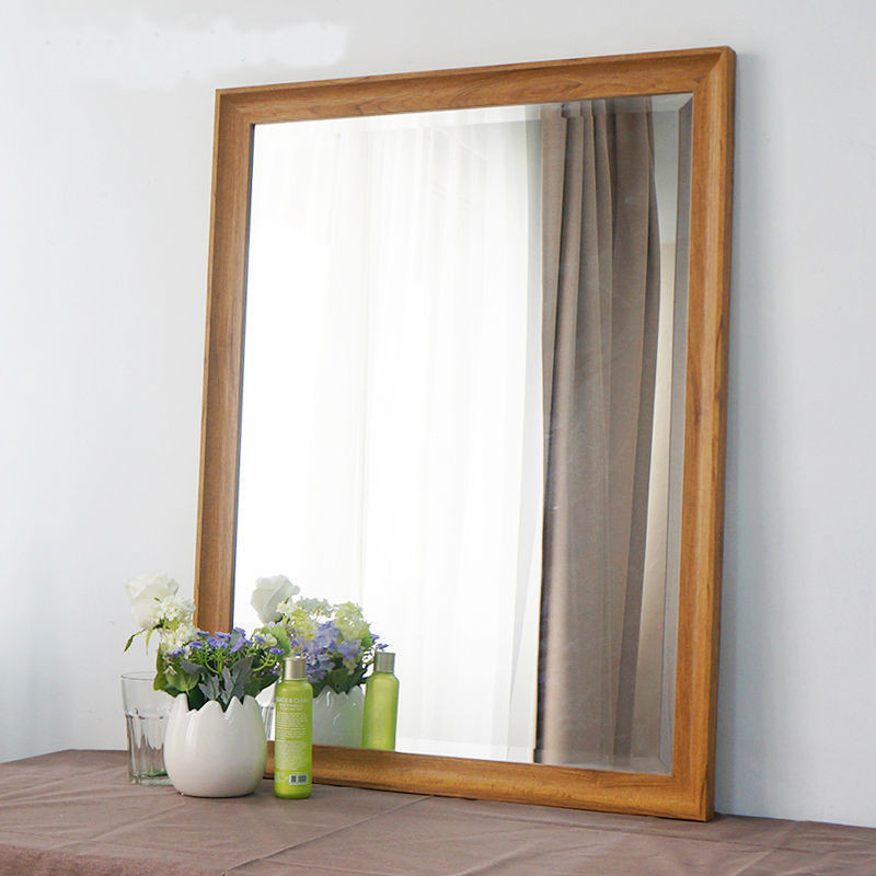 Wall-Mounted Bathroom Mirror, Restroom Mirror, Wall-Sticking Bathroom ...