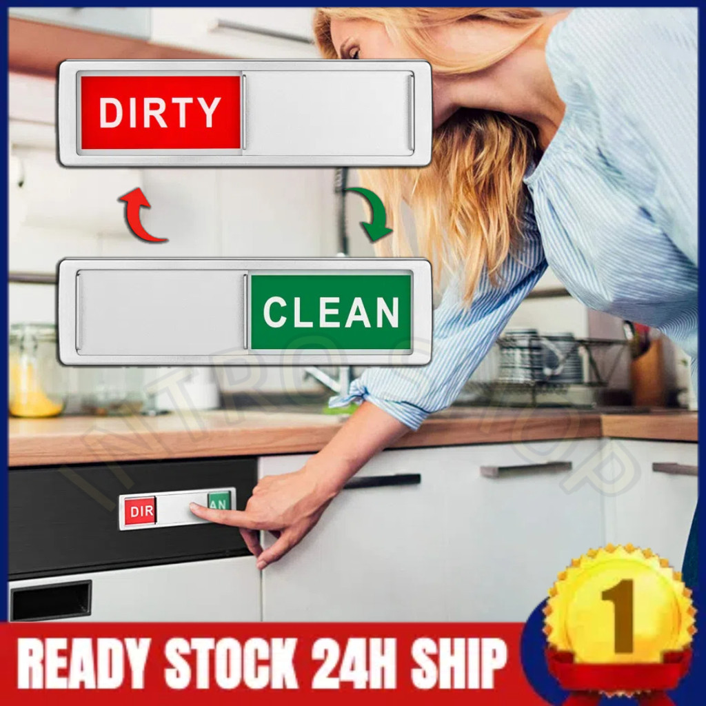 Dishwasher Magnets Clean Dirty Sign Magnet Dishwasher Magnetic Sticker ...