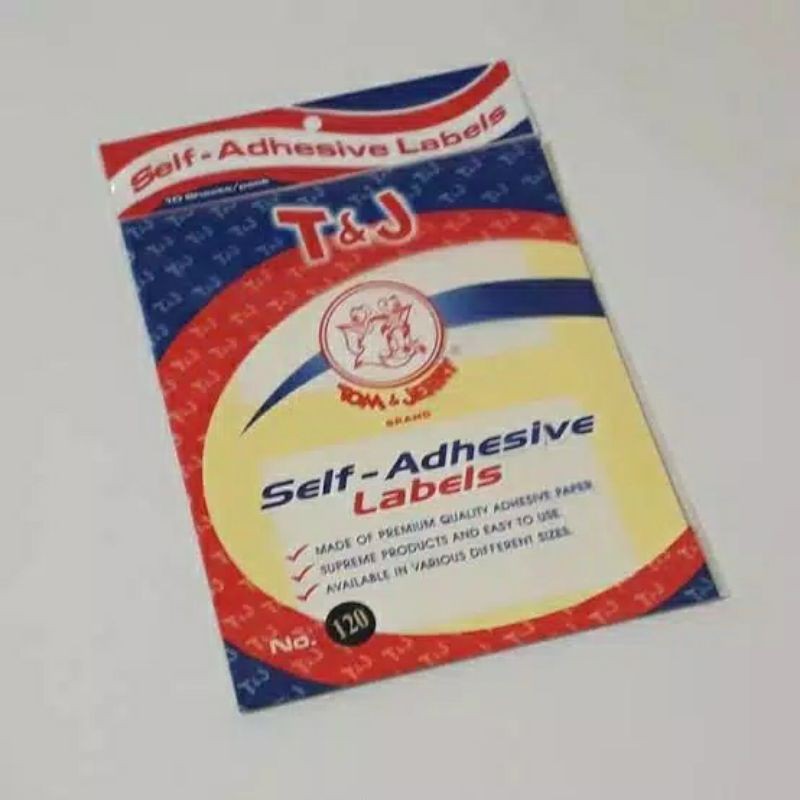 Tom and jerry labels 120 T&j labels no. 120 self-adhesive 1Pack only ...
