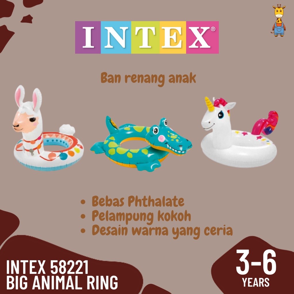 Intex 58221 AnimalBIG Ring - Tire Float | Shopee Singapore