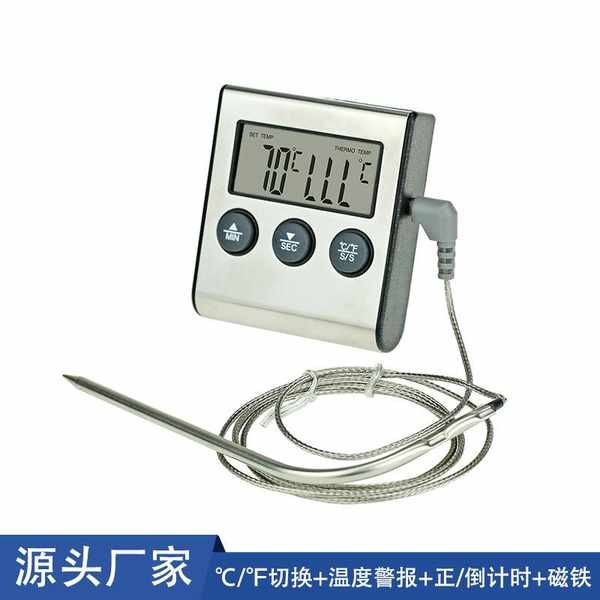 Grill BBQ Electronic Grill Temperature Fork Barbecue thermometer with ...