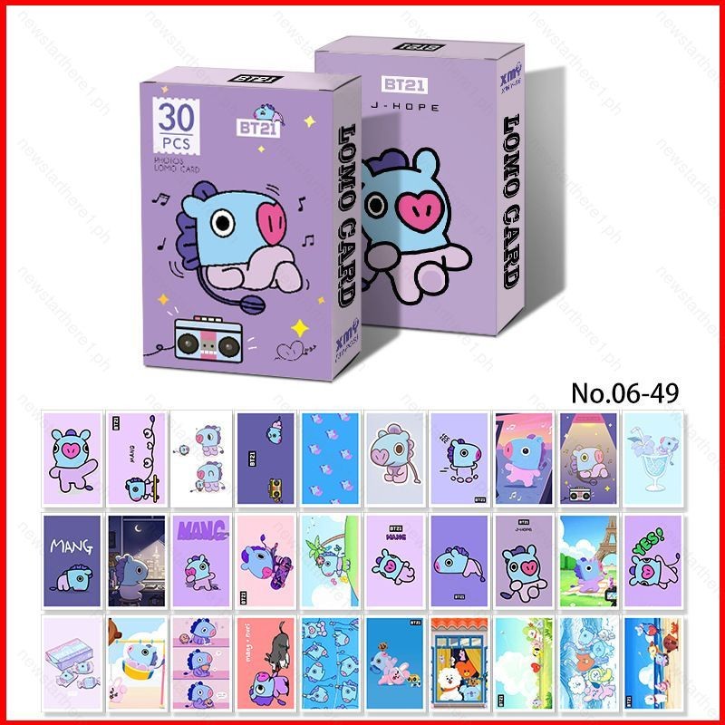 Jason 30PCS/Set BTS Nam-joon Kim LOMO Cards KPOP RJ MANG KOYA SUGA ...