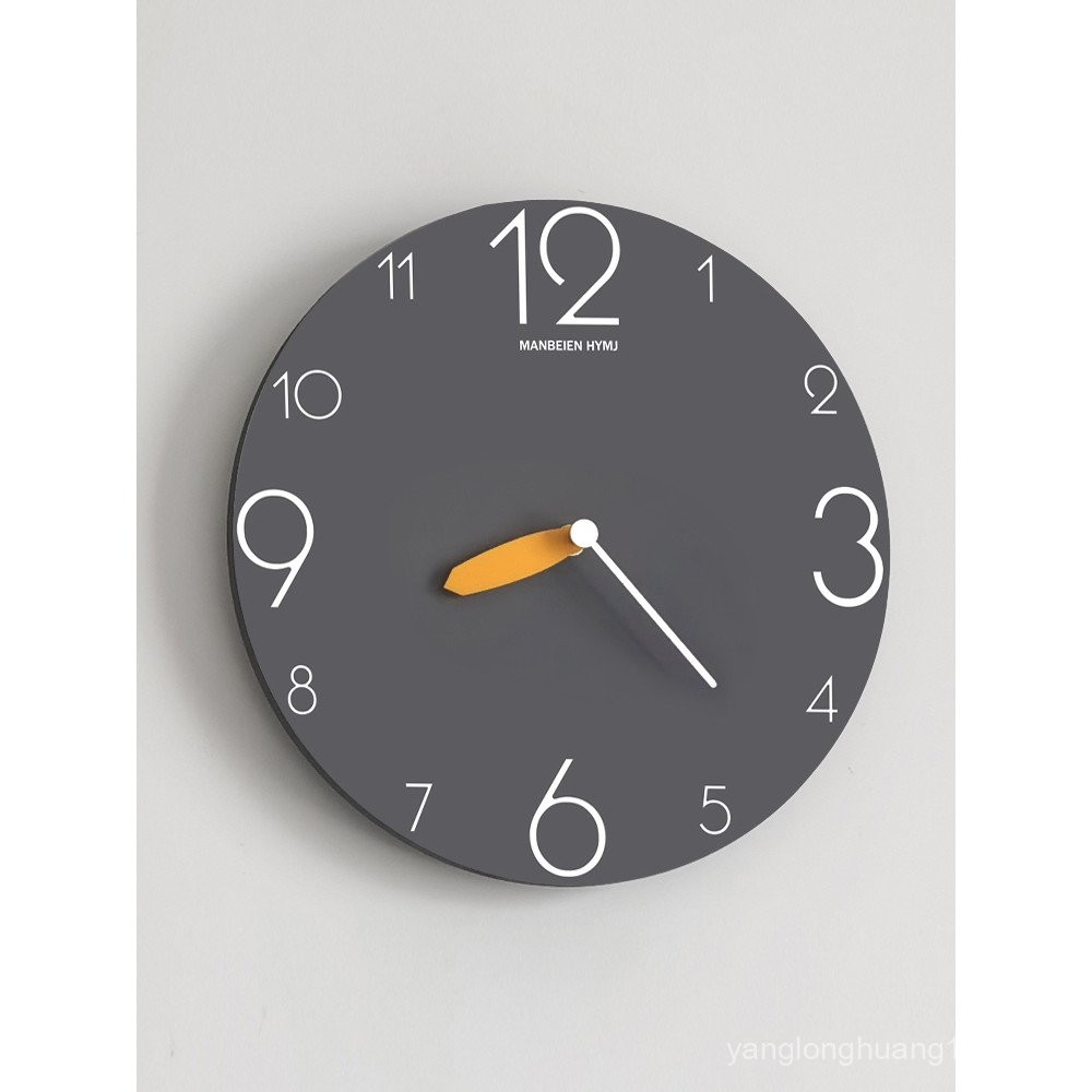 Clock Wall Clock Living Room Home Fashion Punch-Free Modern Clock Wall ...