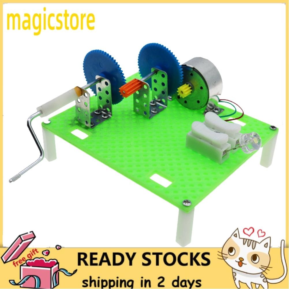 Magicstore Hand Crank Generator Physics Experiment Science Toy DIY ...