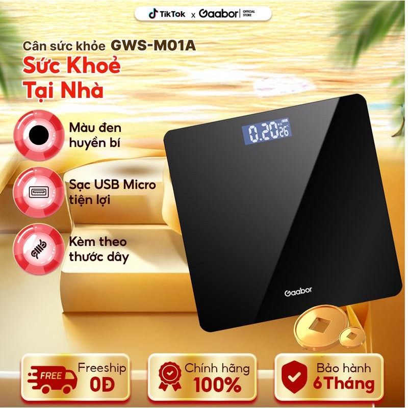 Electronic Health Scale Gaabor GWS-M01A LED Screen USB Miniature ...