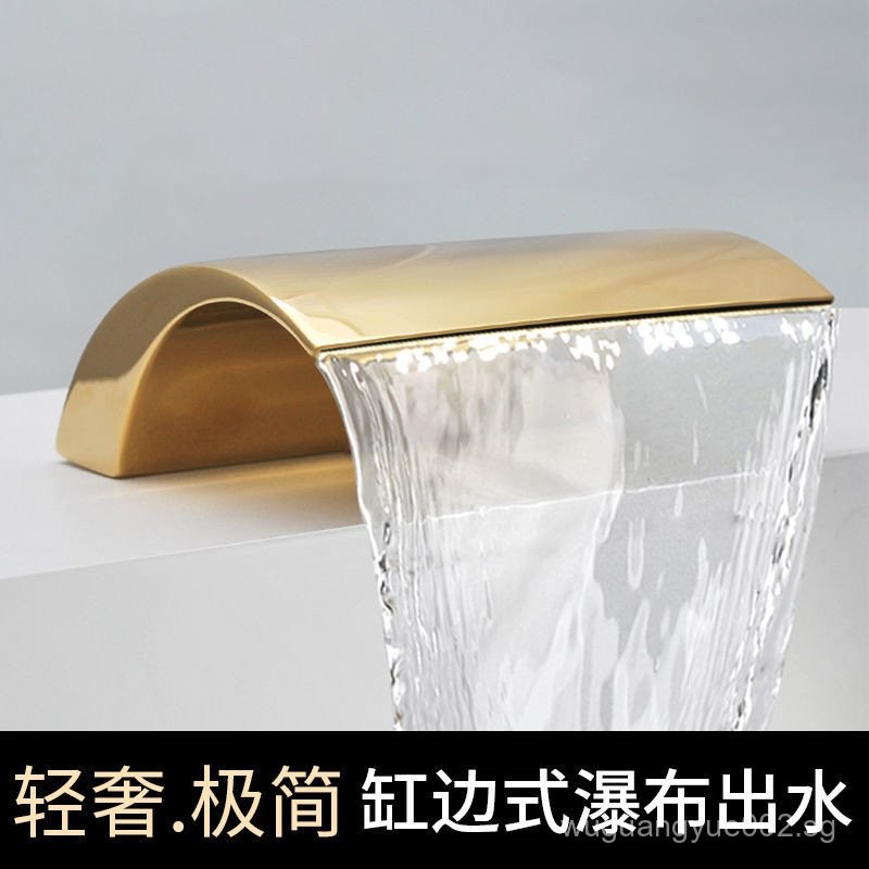304Stainless Steel Bathtub Waterfall Outlet Hot Spring Hot and Cold ...