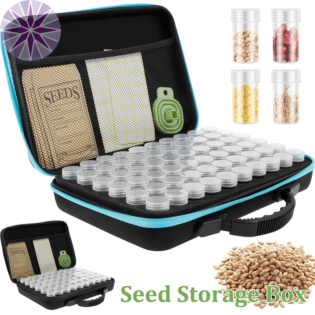 60 Slots Seed Storage Organizer Practical Seed Organizer Storage Box ...