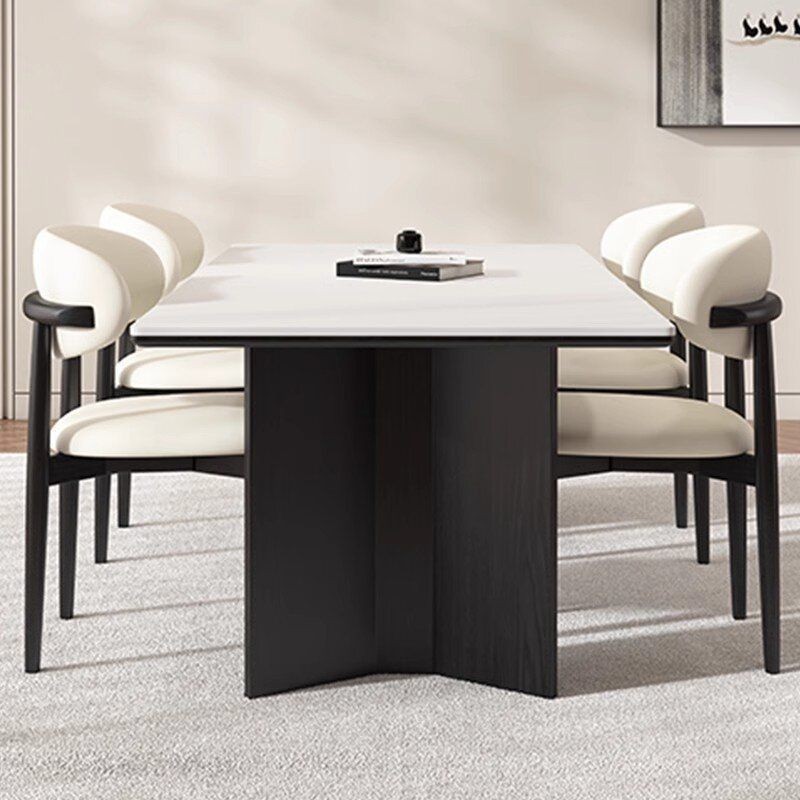 Modern Minimalist Solid Wood Dining Table Set for Small Spaces ...