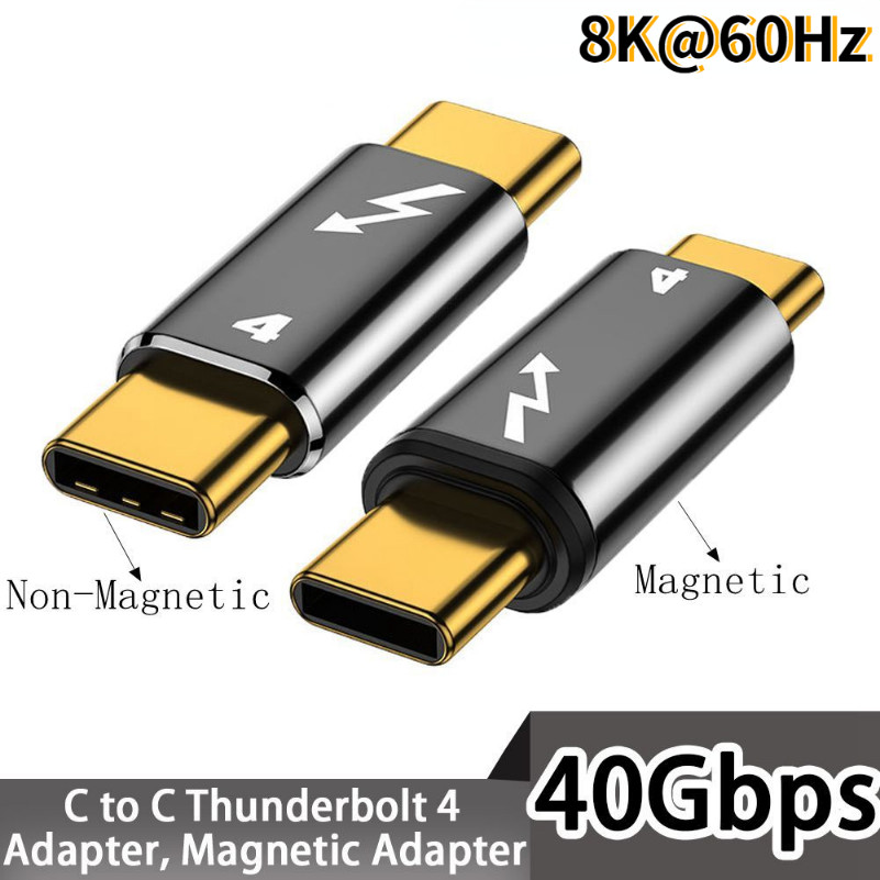 Magnetic USB-C 40Gbps Adapter Thunderbolt 4 USB C to Type C 100W Fast ...