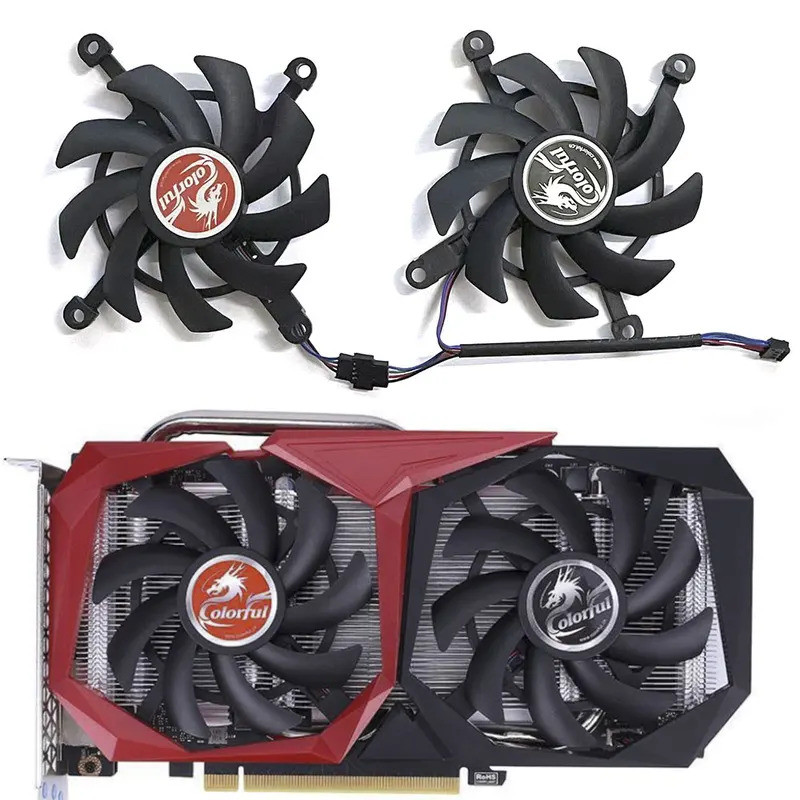 New RTX 2060 Super GPU Fan 85MM 4pin for Color GTX 1650 1660 1660ti RTX ...