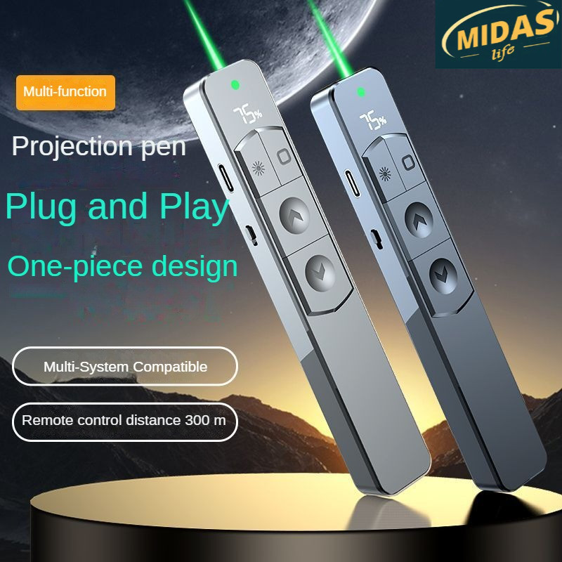 【midas】280mAh Laser pointer Teacher ppt Laser Pointer with Remote ...