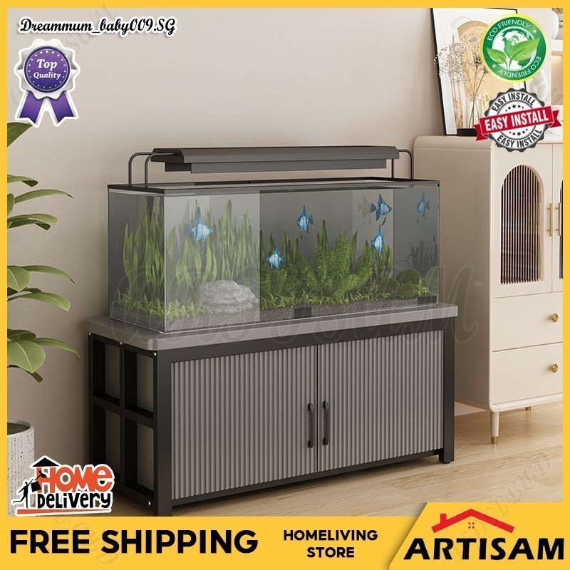 ARTISAM Durable Load-Bearing Fish Tank Cabinet Rectangular Fish Tank ...