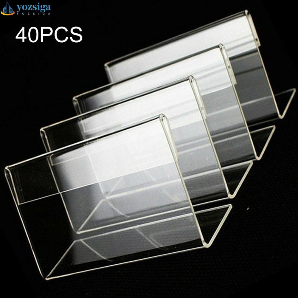Clear Acrylic Sign Stand for Price Tags and Name Cards (63 characters ...