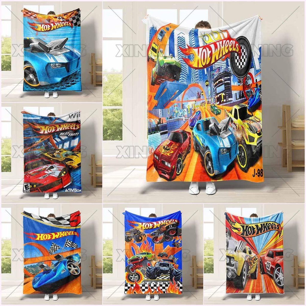 Hot Wheels Cars Fluffy Gifts For Kids Air Conditioning Blanket ...