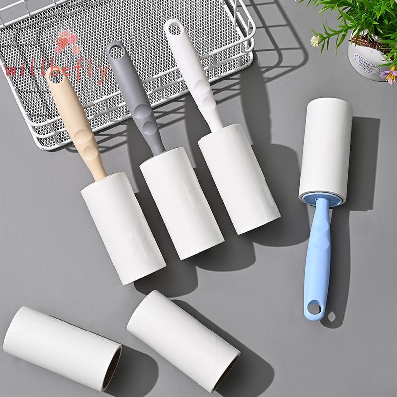 [WillBeRedS] Hair Adhesive Tear Type Roller Dust Paper Portable Cloth-Removing Sticky Roller ...
